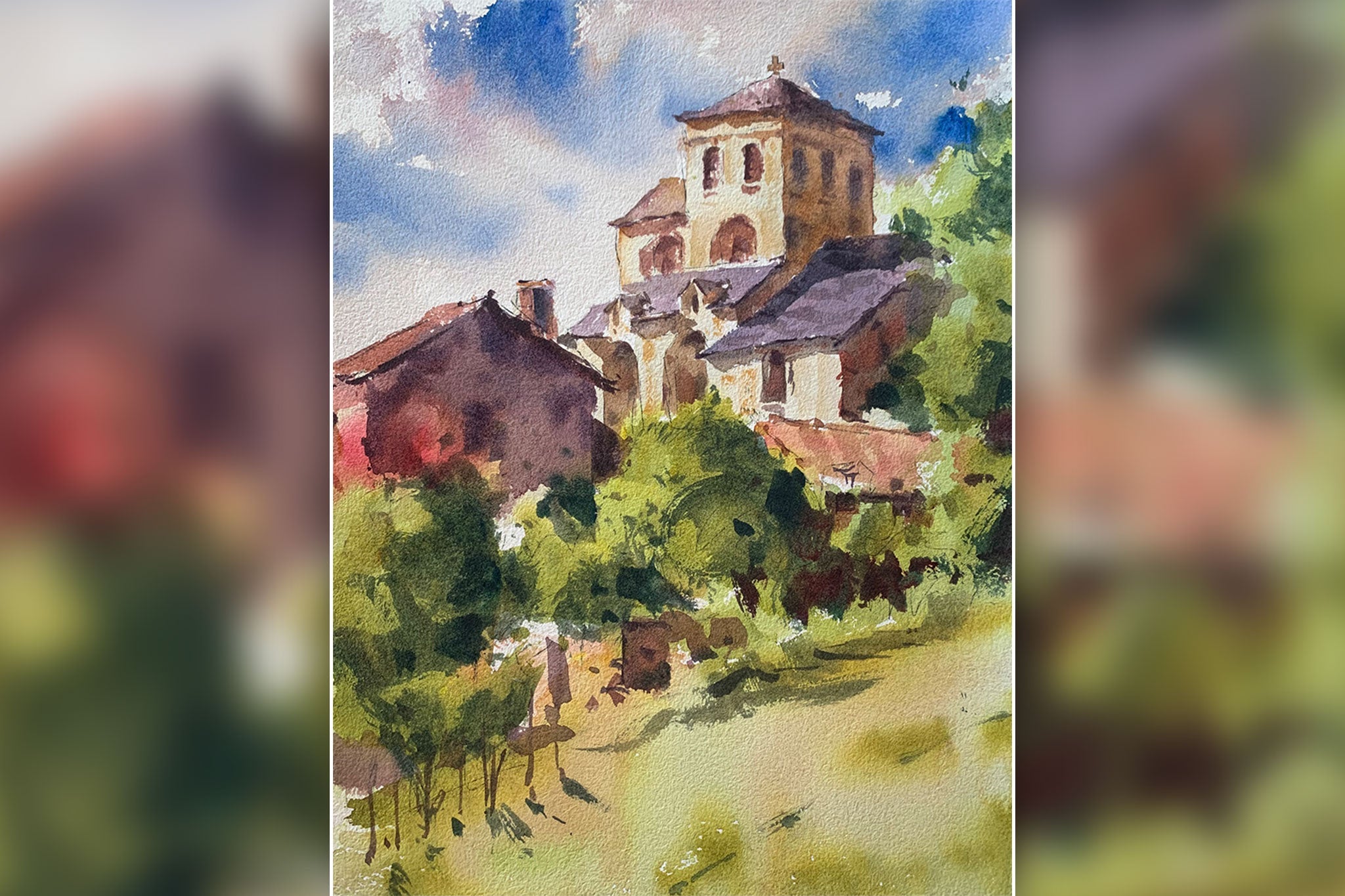 French Church - Preview - Tom Shepherd School of Watercolour